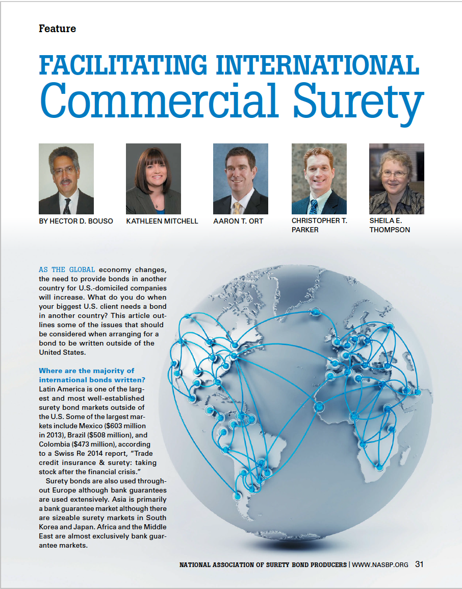 Facilitating International Commercial Surety – Surety Bond Quarterly